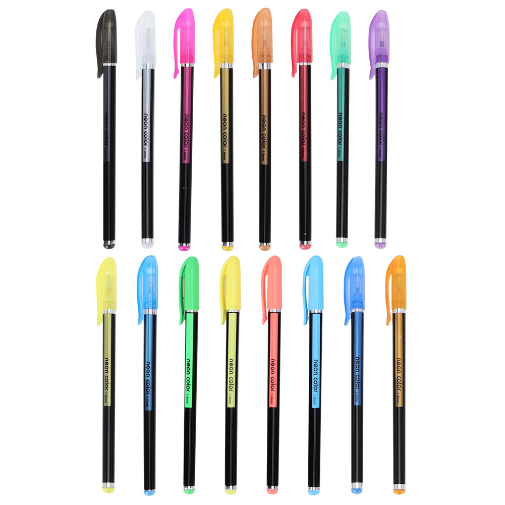 MAD 1mm Bullet Tip Gel Pen Colored Fluorescence Nite Writer Pen for ...