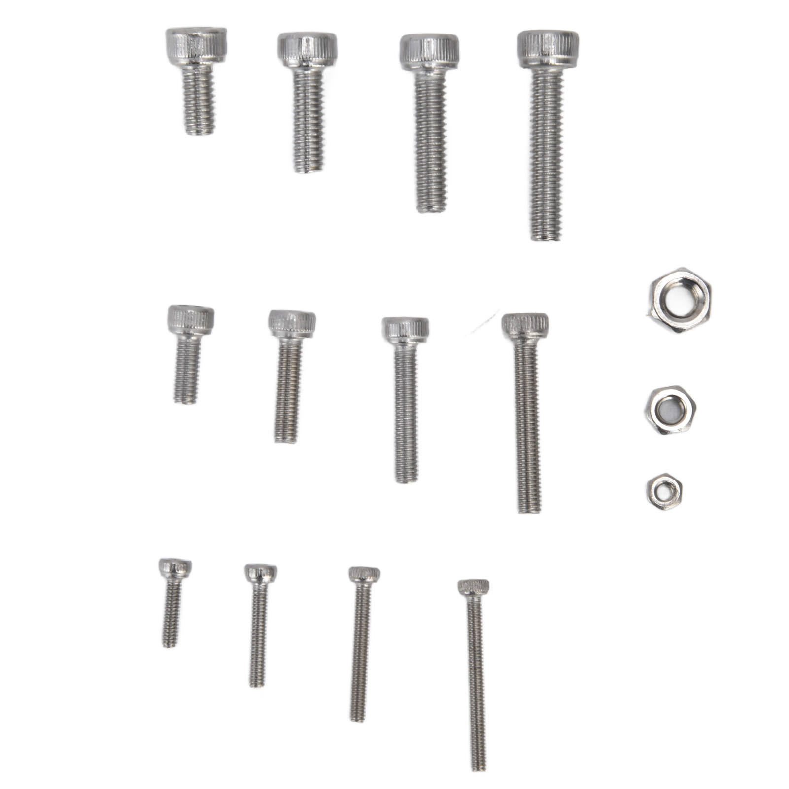 PAL Kit d'écrous de vis 520 pièces vis à tête hexagonale écrous 304 en ...