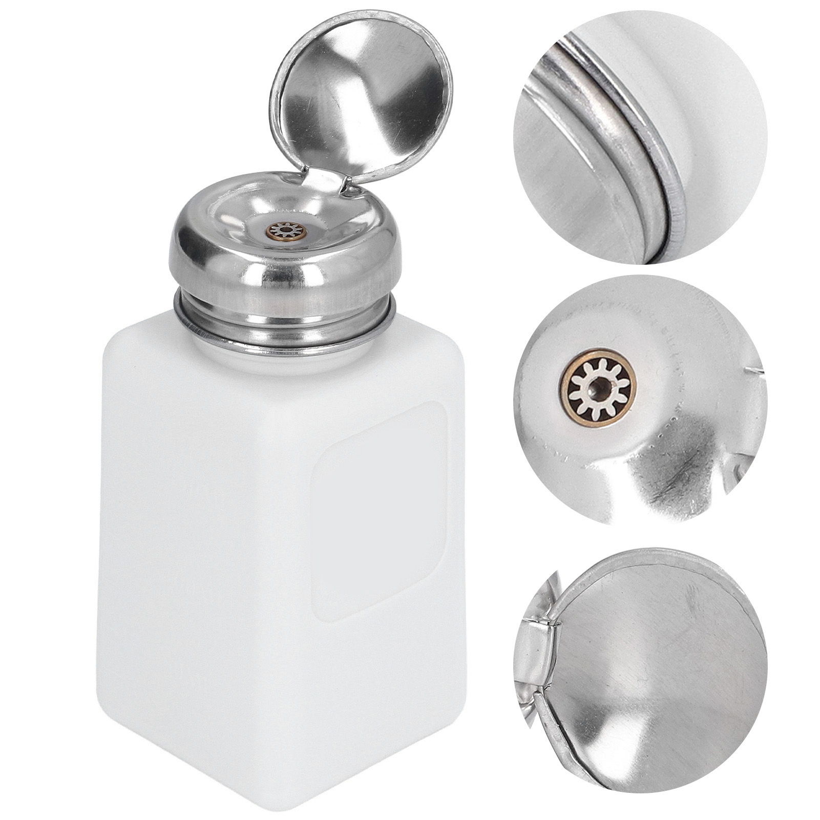 Dispensador de disolvente tipo prensa de 200 ml, botella cuadrada ...