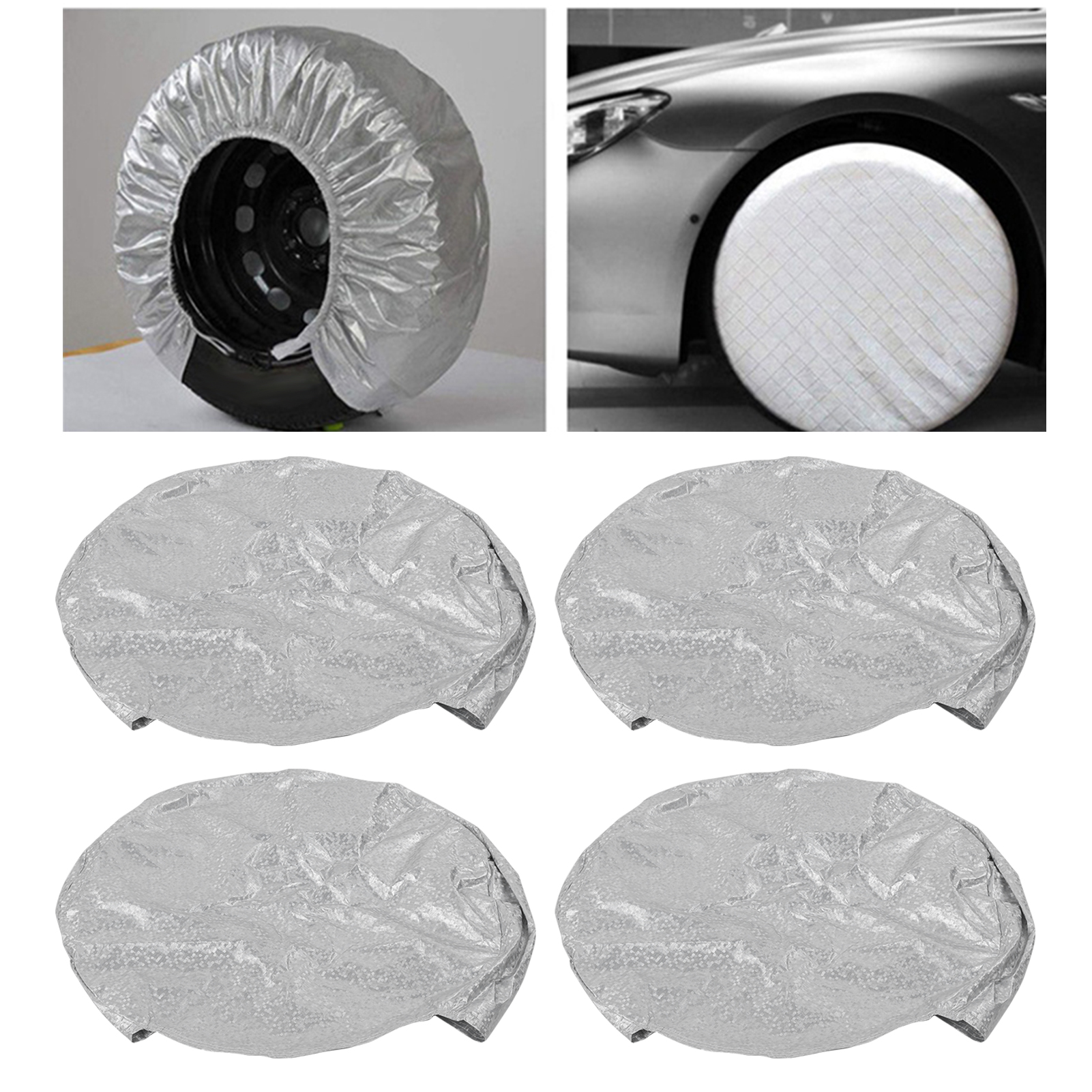 Couverture de roue 4pcs Couverture de Pneu Protecteur de Pneu Anti-UV ...