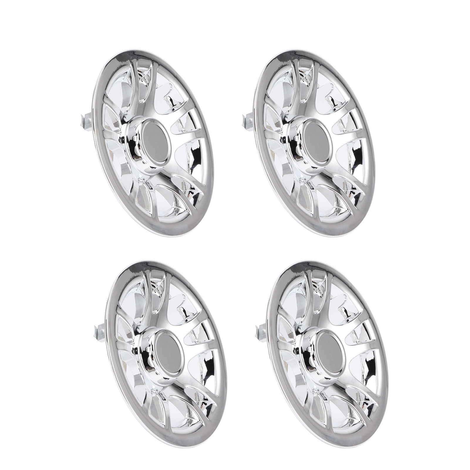 4 Pcs 8 Inch Golf Cart Hub Caps Chrome Plated Wheel Covers Rim ...