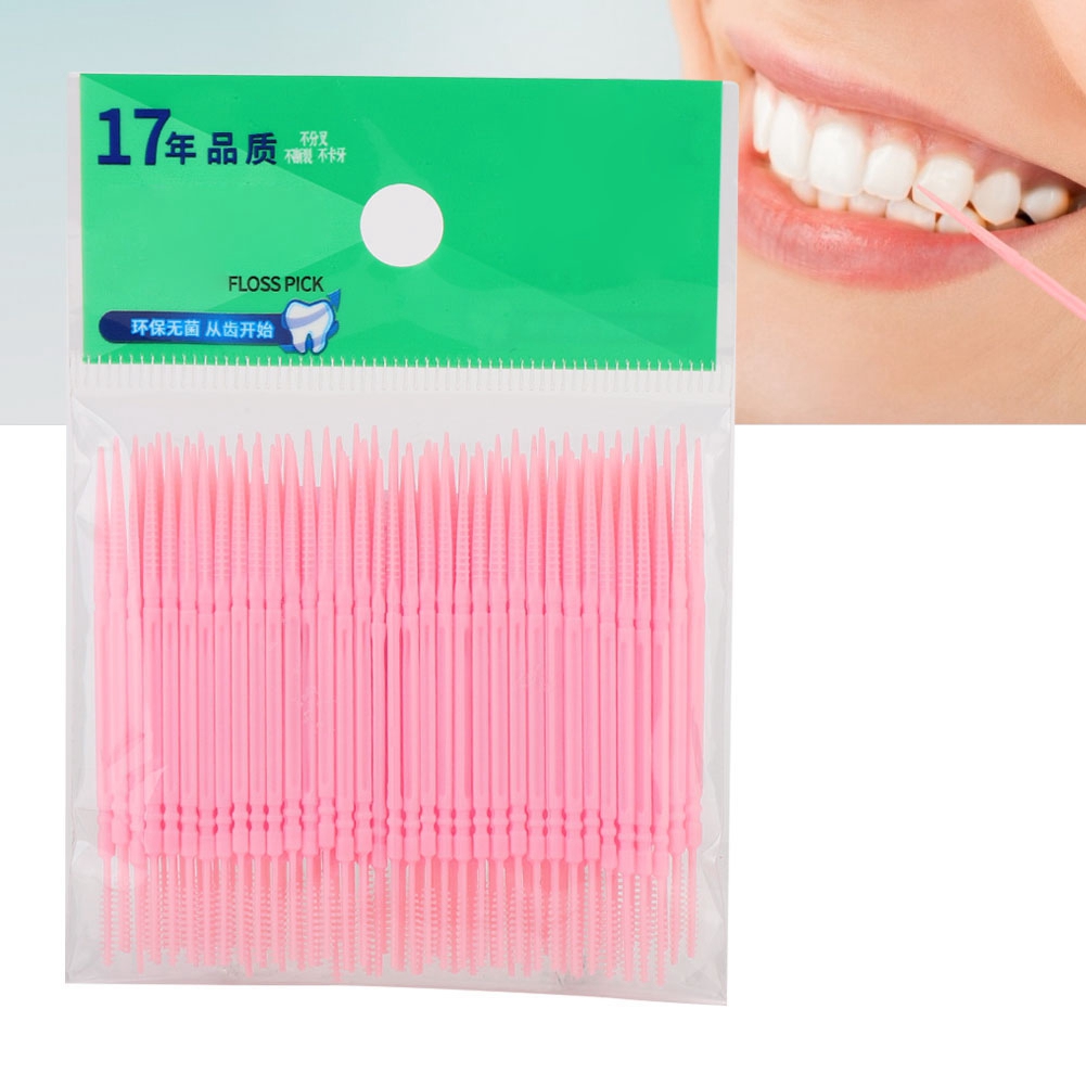 Palillo de dientes para cuidado bucal, bolsa de 100 Uds., palillo de ...
